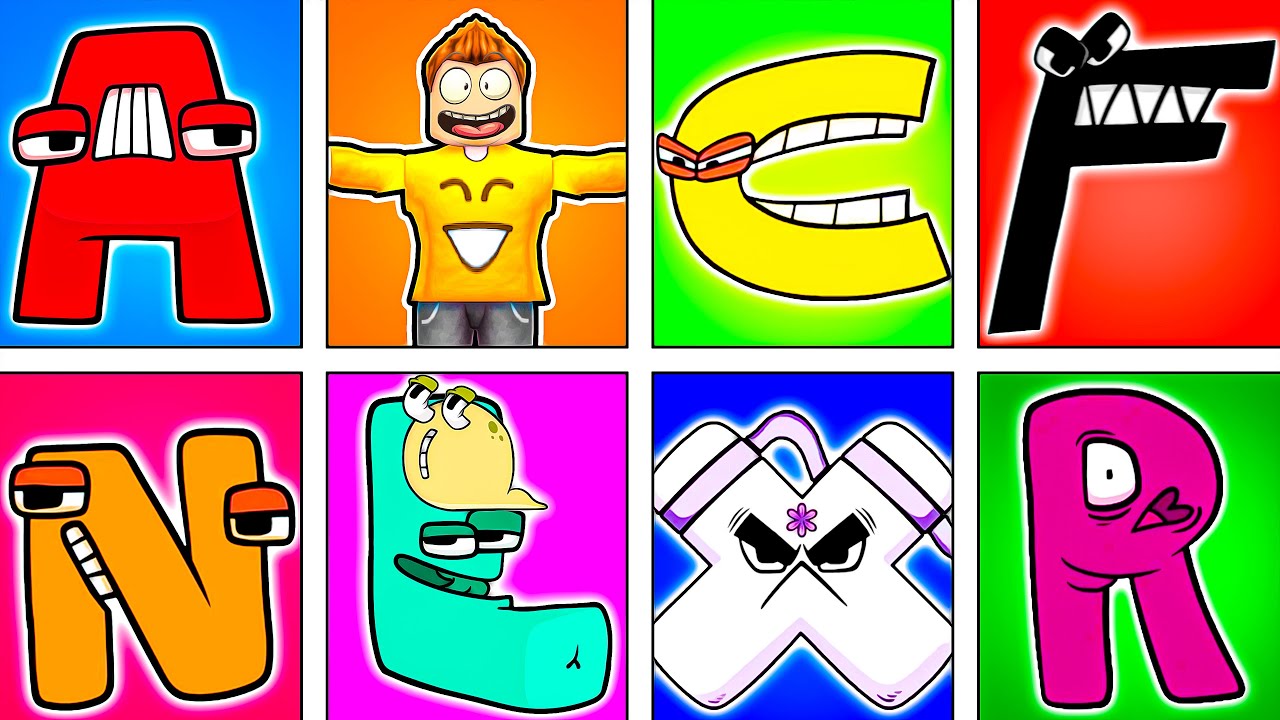 ZMIENIAM SIĘ W ALPHABET LORE w ROBLOX! (Find The Alphabet Lore Morphs ...