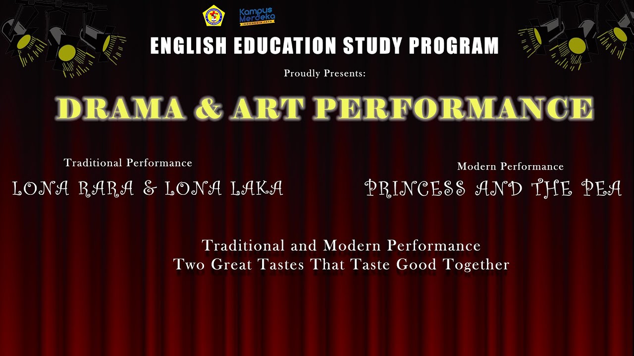 Drama & Art Performance From English Education Study Program - YouTube