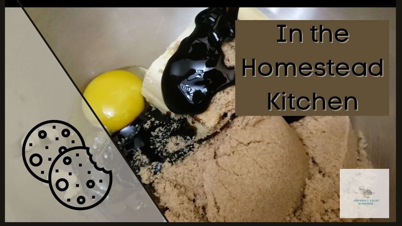 In The Homestead Kitchen - Making Molasses cookies. - YouTube