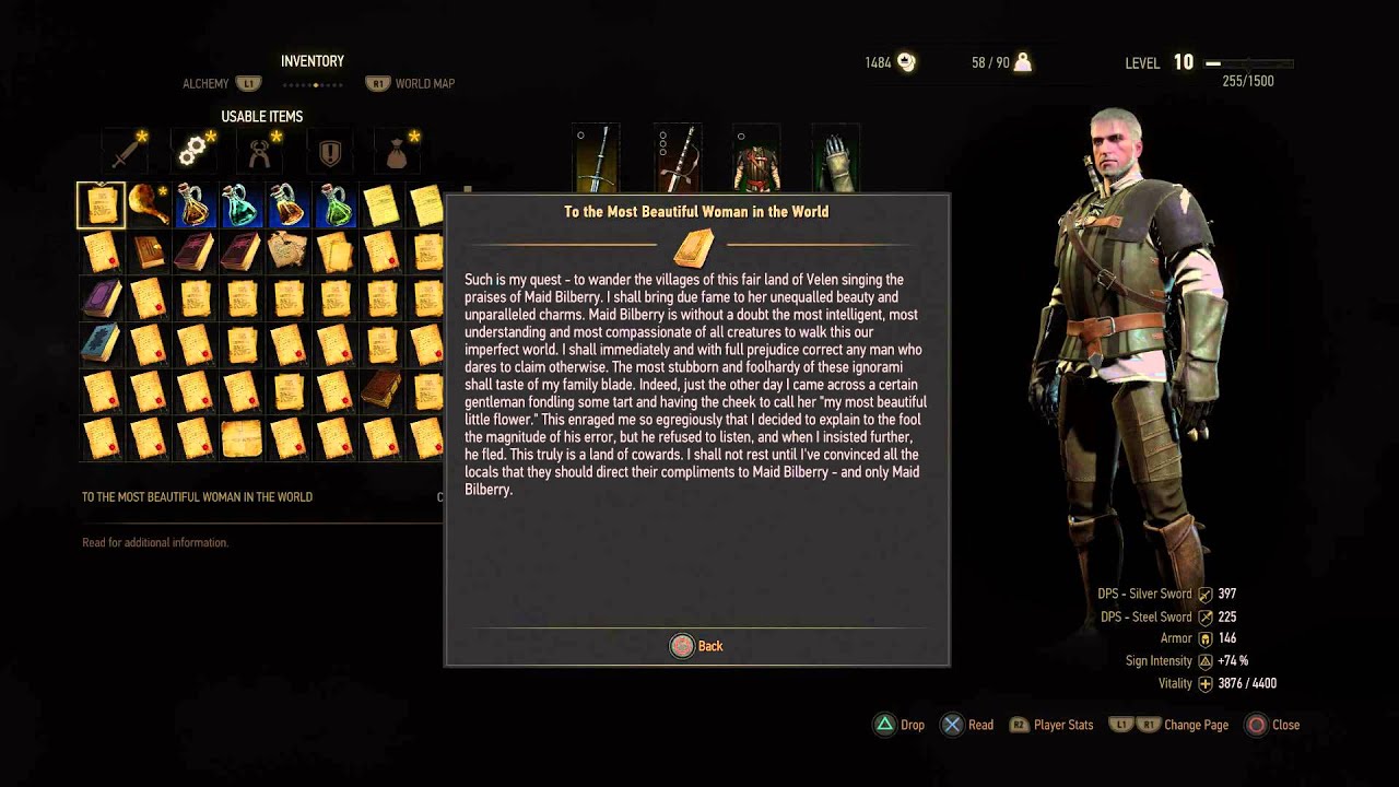 The Witcher 3 - Ronvid - "To The Most Beautiful Woman In The World ...
