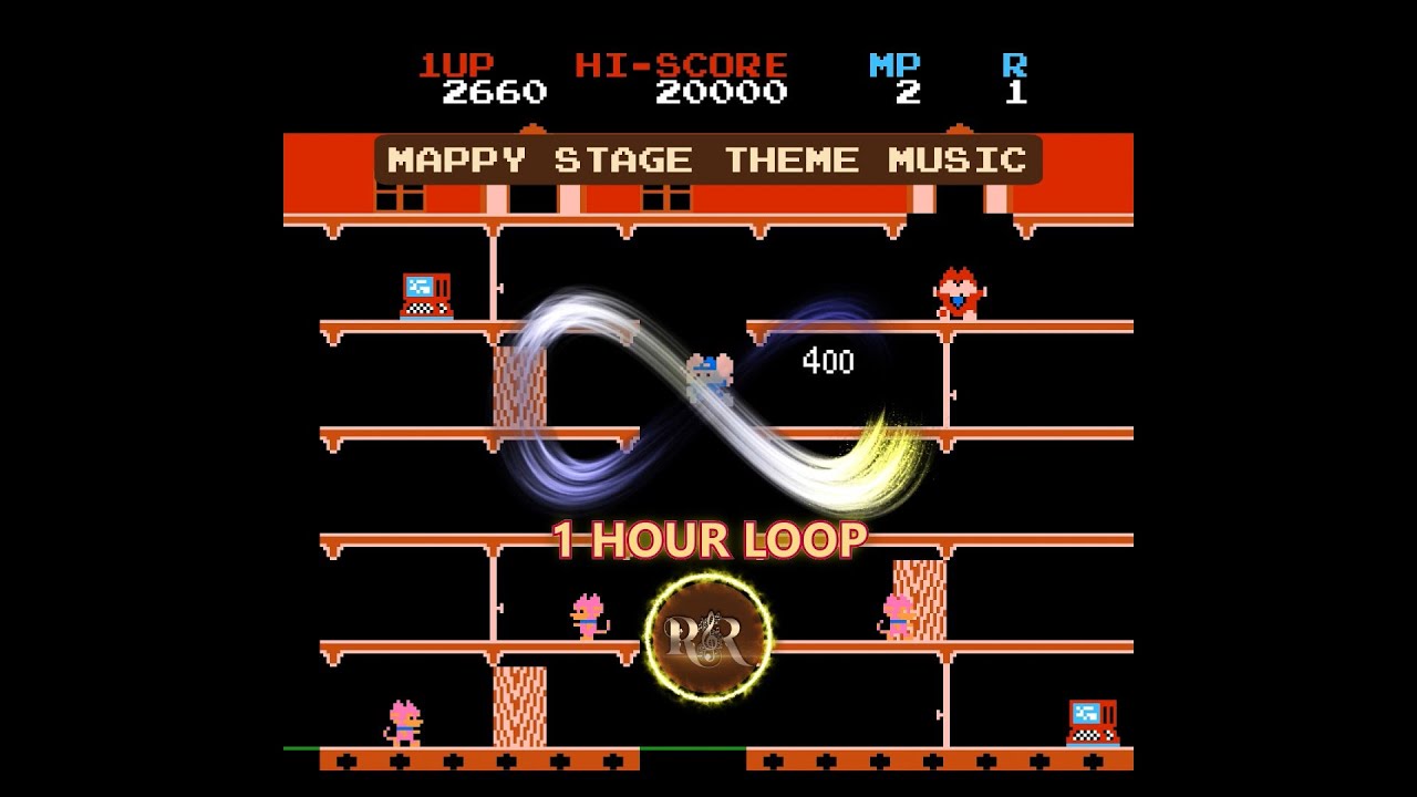 1H Loop | Mappy - Stage Theme NES Soundtrack | Piano - YouTube