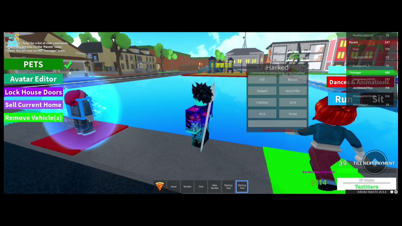 ROBLOX EXPLOITING II TROLLING WITH HARKED - YouTube