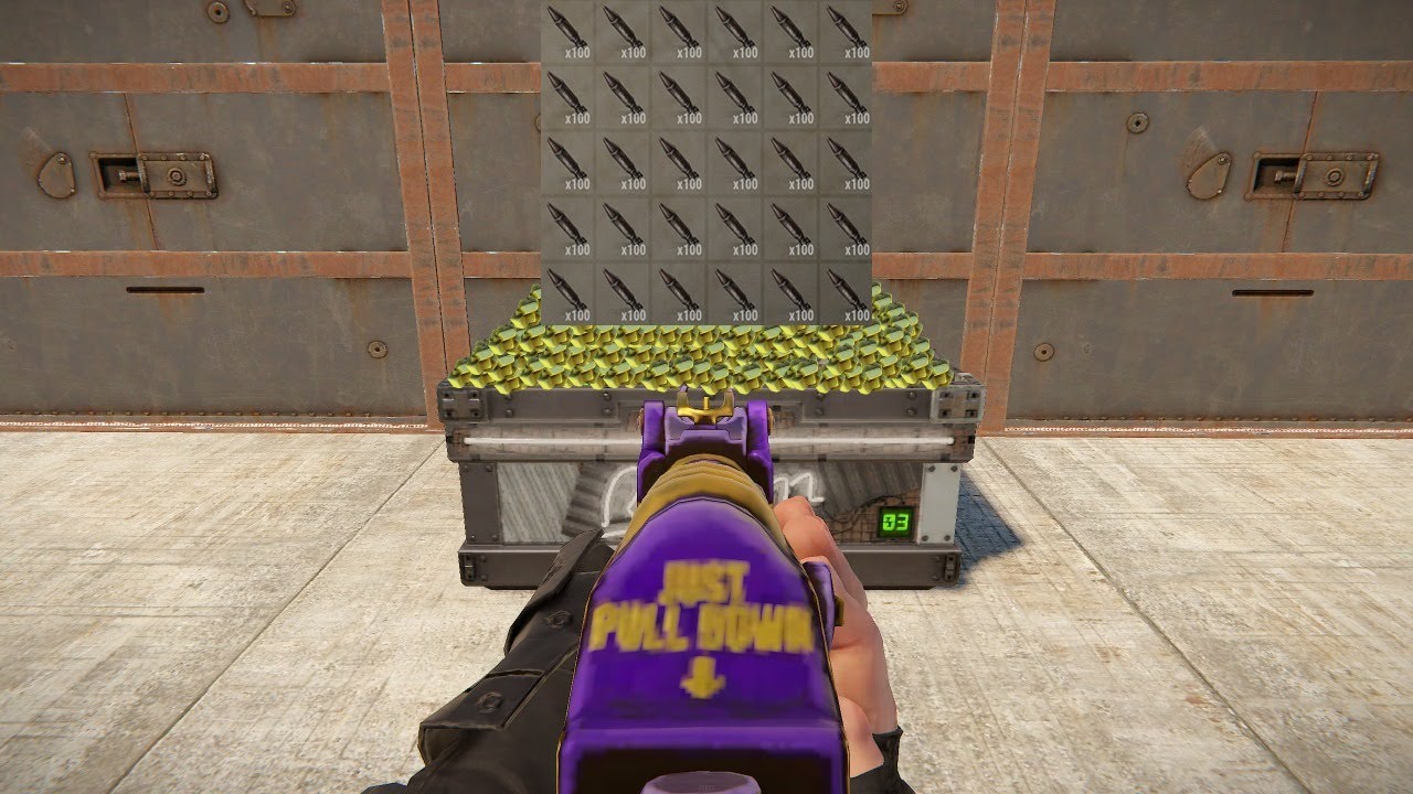 They FORGOT TO HIDE THEIR BOX OF ROCKETS IN THIS HQM BASE - Rust - YouTube