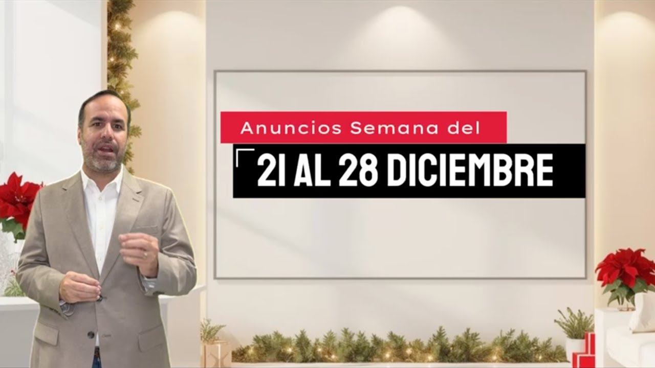 Anuncios de la semana del 21 al 28 de diciembre - YouTube
