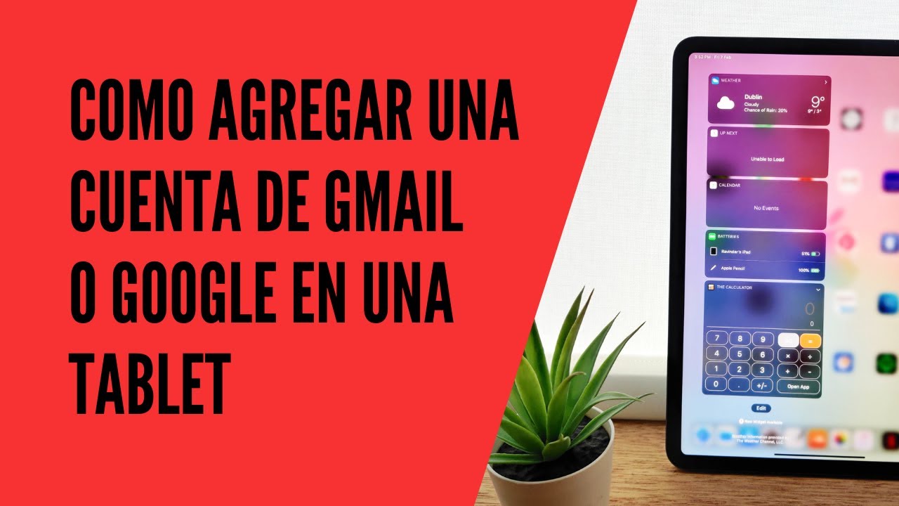 🔴 Cómo agregar una cuenta de Gmail l Google en una tablet - YouTube