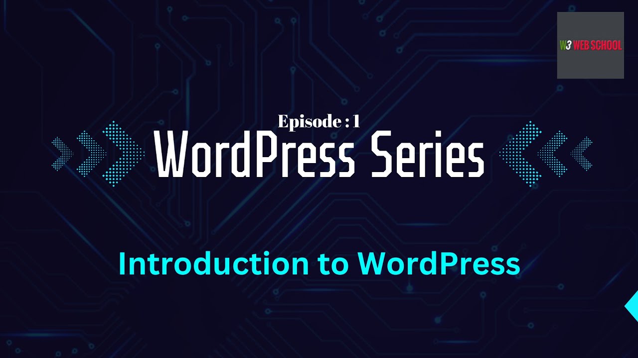 WordPress Series| Ep: 1| WordPress Introduction| #wordpress - YouTube