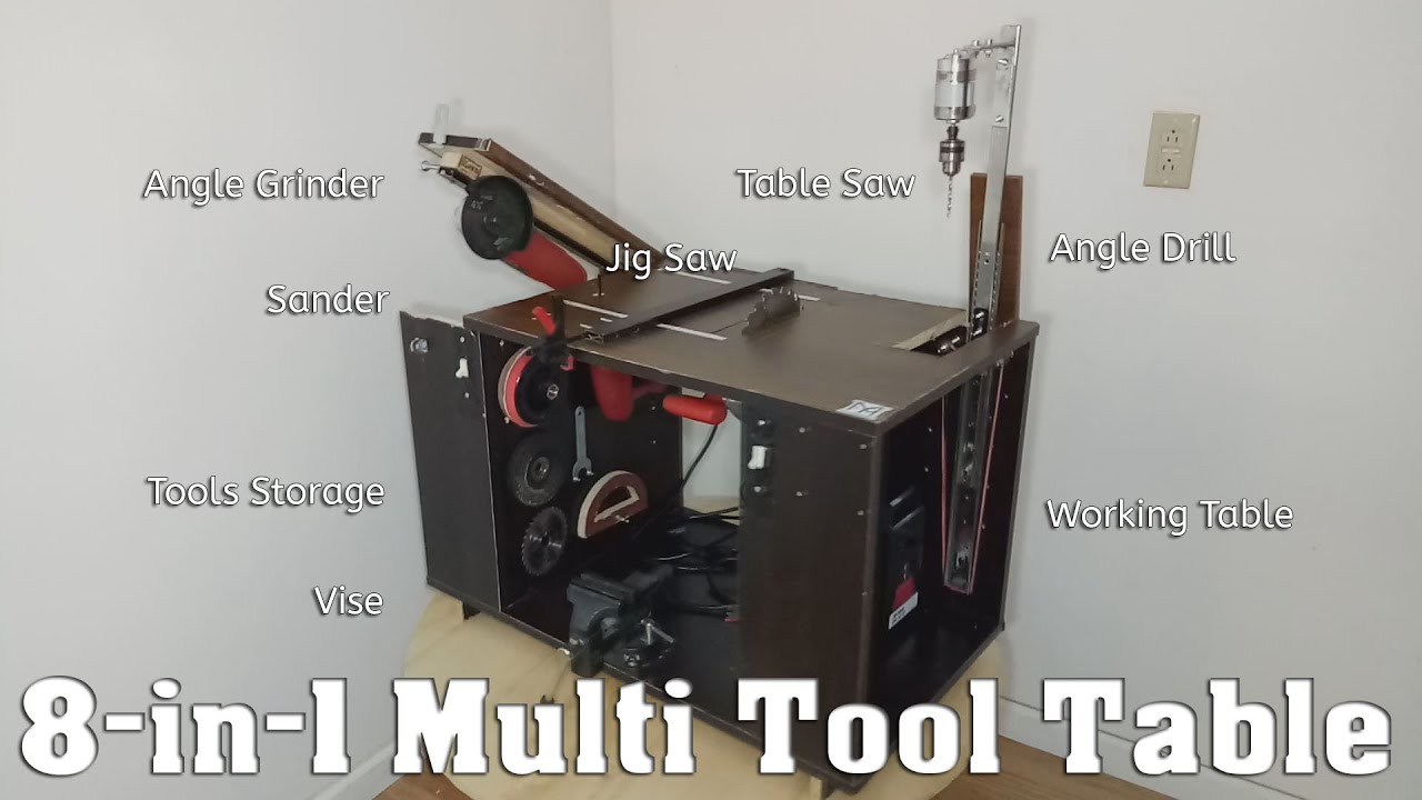 How to make Multi Tool Table 8 in 1 - Portable & Adjustable - The ...