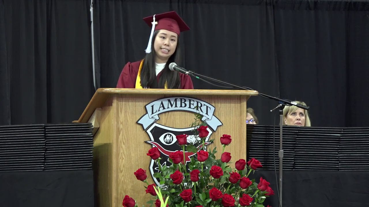 Lambert High School Valedictorian Speech 2017 - YouTube