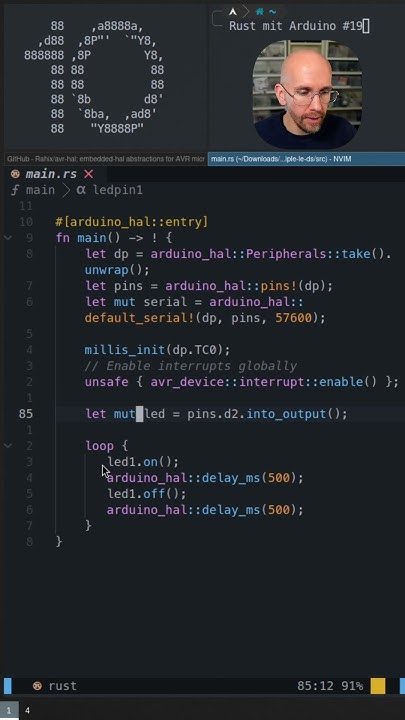 Rust & Arduino: GPIO Toggle - YouTube