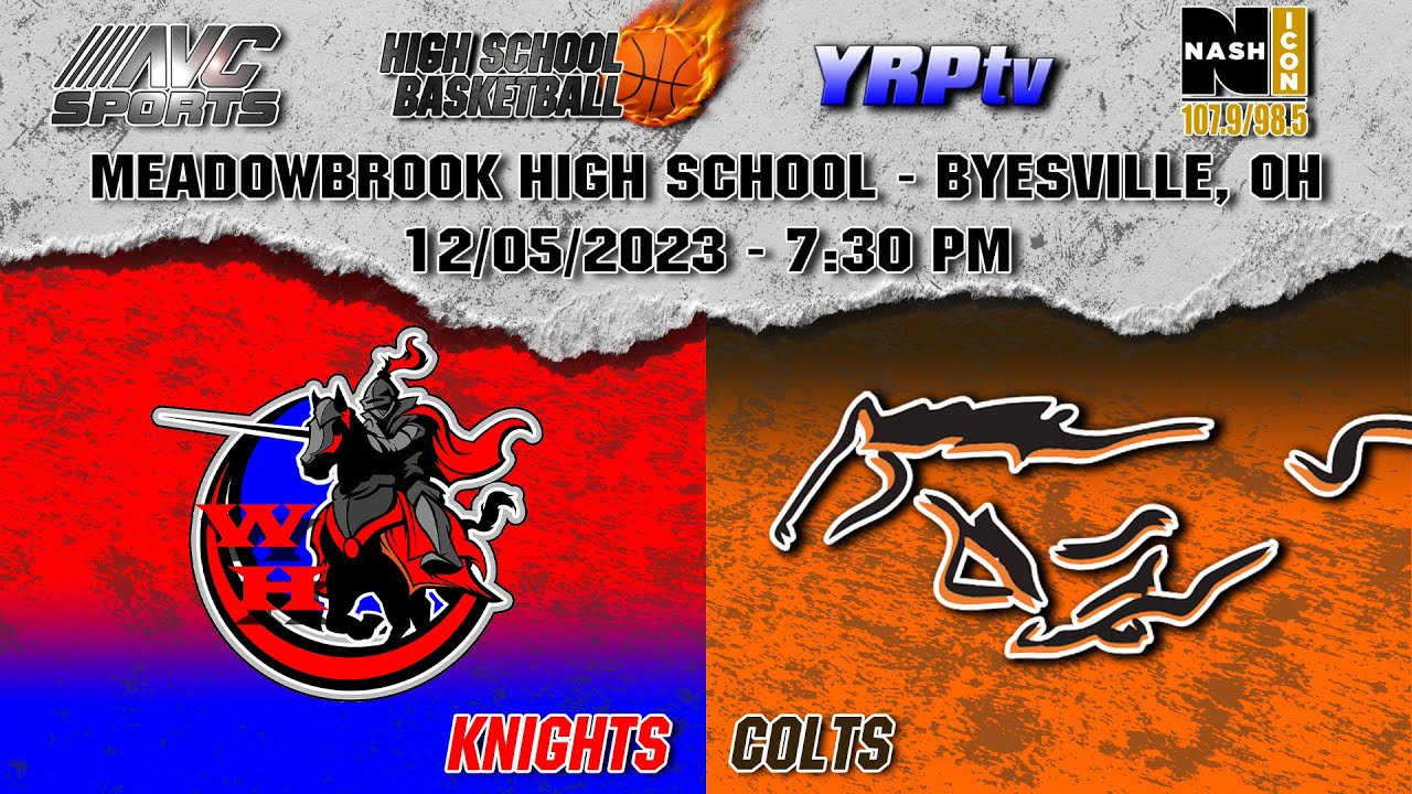 West Holmes Knights vs Meadowbrook Colts HS Boys Basketball 12.05.2023 ...
