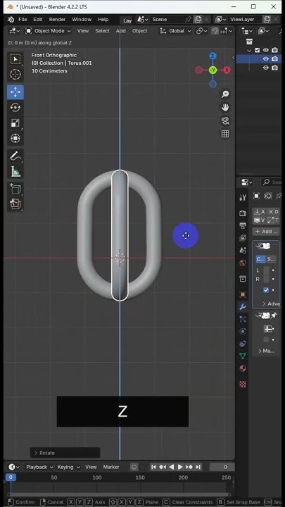 How To make a Chain in Blender 4.2 || Blender Tutorials || #blender #3dmodeling - YouTube