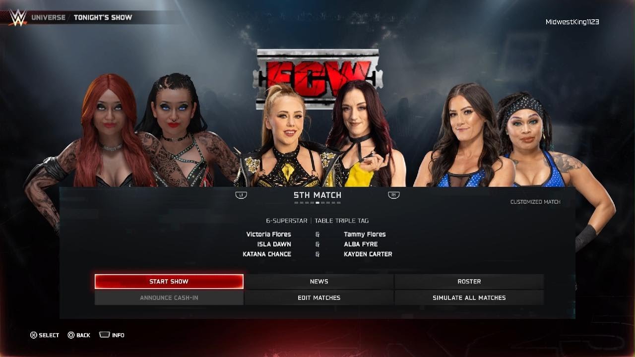 Midwest universe Thursday Night ECW| The Go-Home show Match Card - YouTube