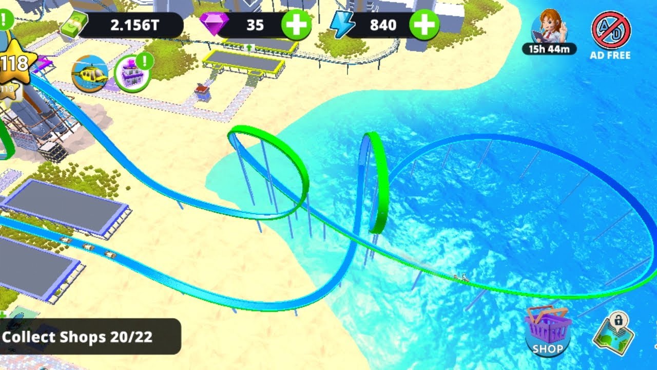 Build New Attraction Water Loop | Real Coaster Idle Game Gameplay ...