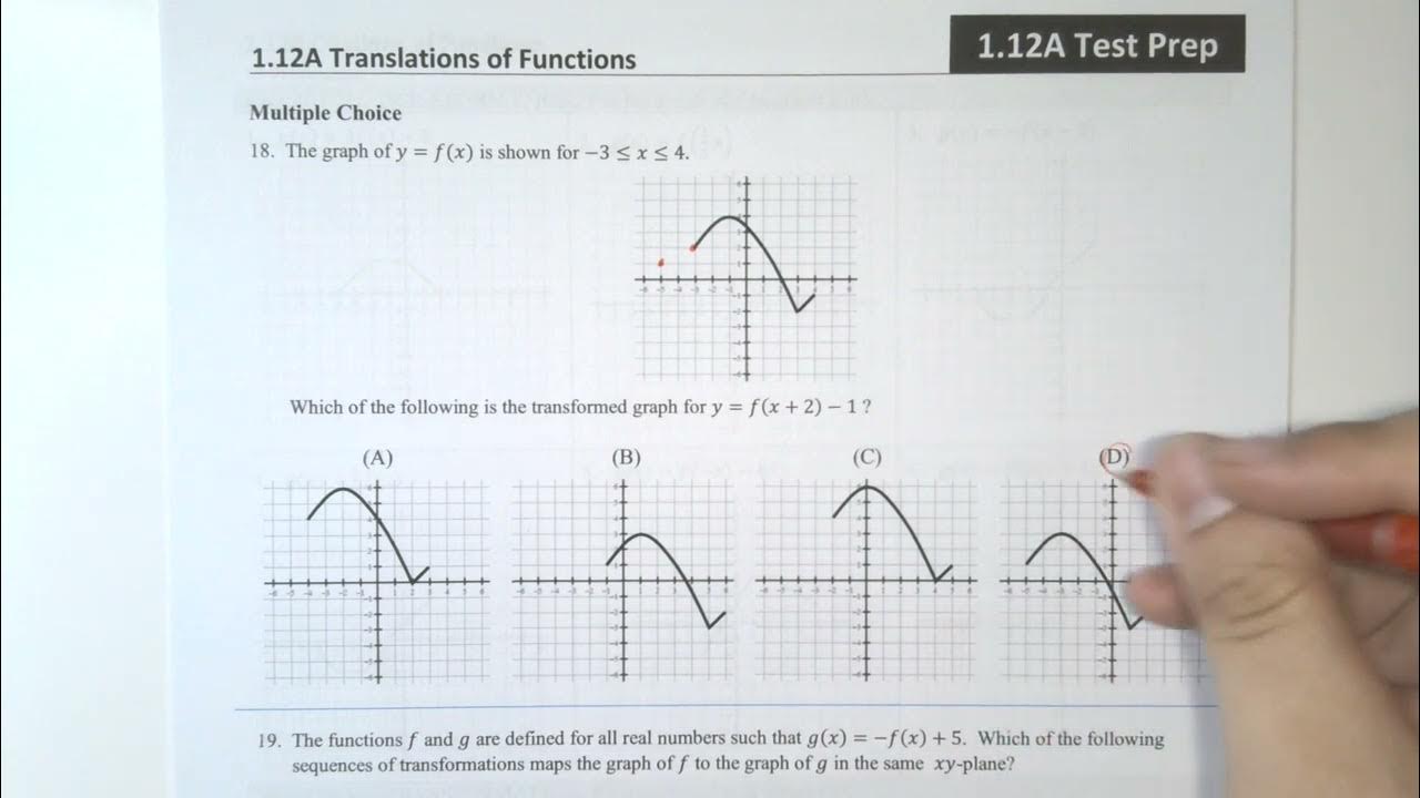 1.12A Part 2 - Translations of Functions - YouTube