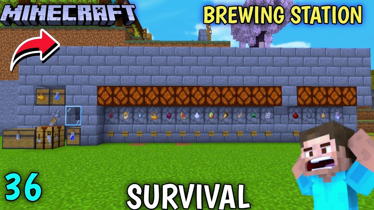 I BUILD BREWING STATION IN SURVIVAL | MINECRAFT GAMEPLAY #36 - YouTube