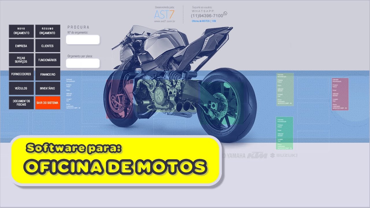 Software para oficina de motos - YouTube