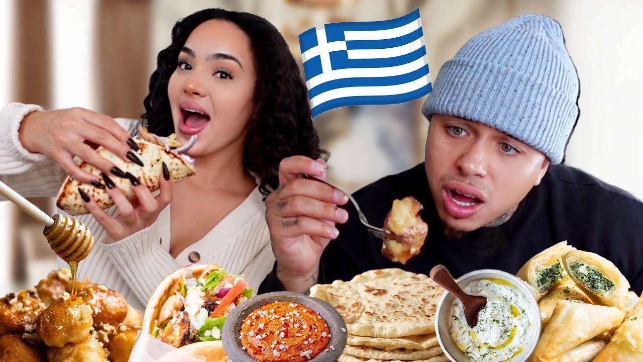 Picky Husband Tries AUTHENTIC GREEK FOOD! | Vlogmas Day 5 - YouTube