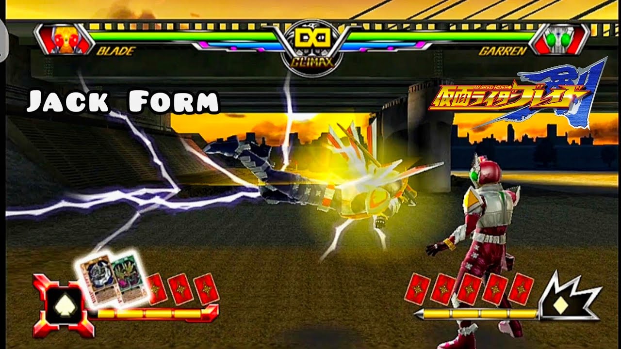 Blade Jack Form Moveset - Kamen Rider Super Climax Heroes - YouTube