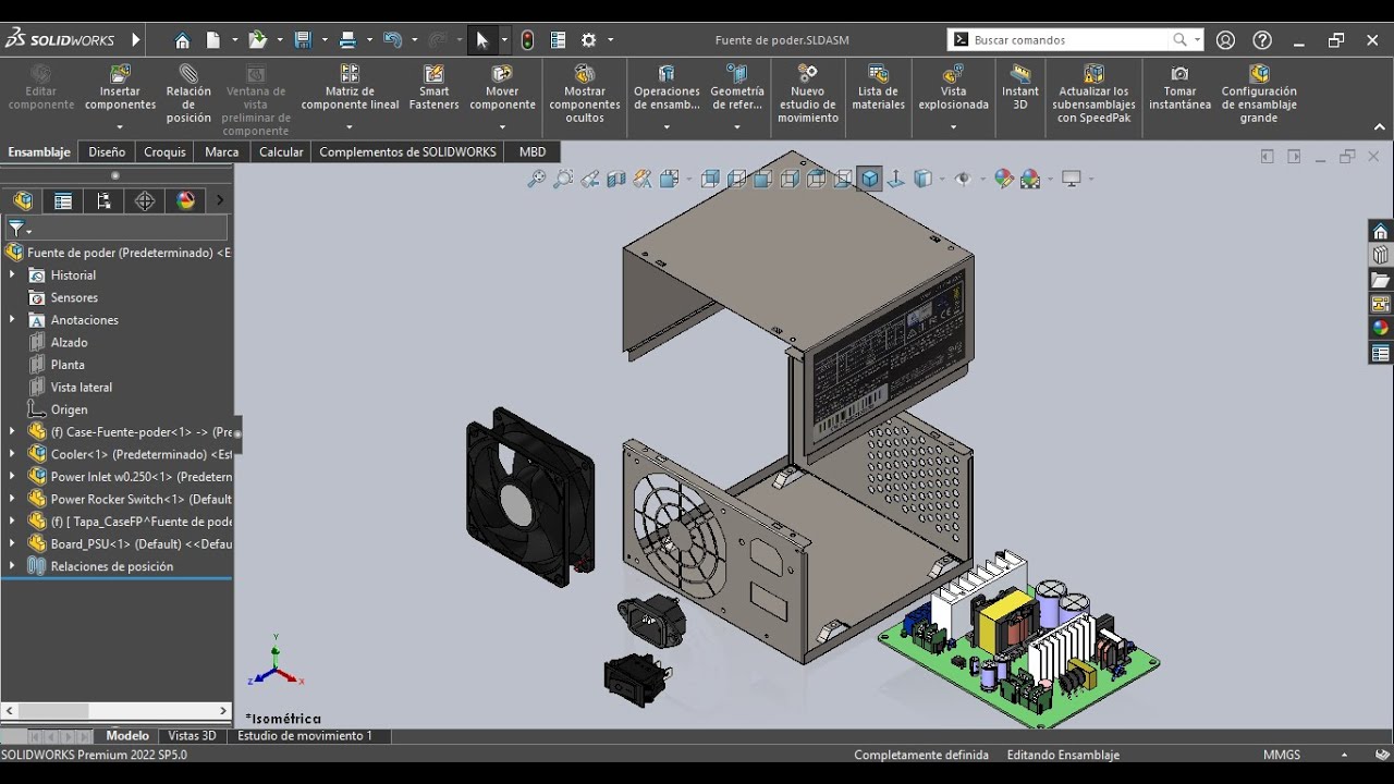 Modelado de una fuente de poder de PC - YouTube
