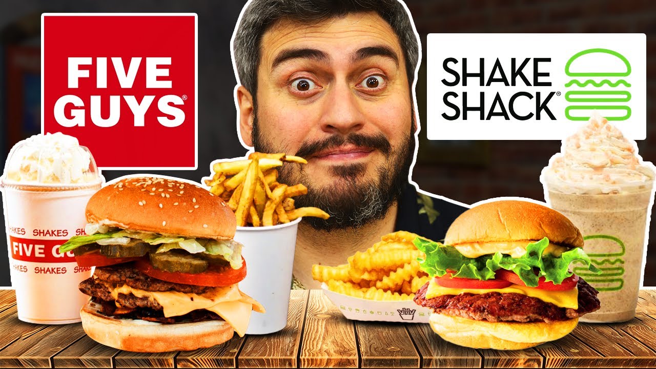 Five Guys VS Shake Shack, Duelo dos Gringos! - YouTube