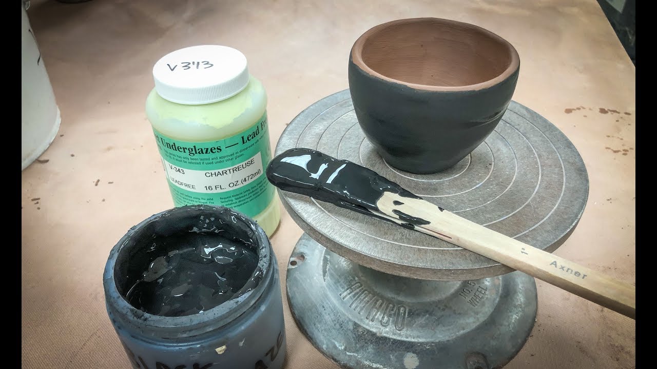 Applying Underglaze to the Beginner Pinch Cups for Sgraffito Carving ...