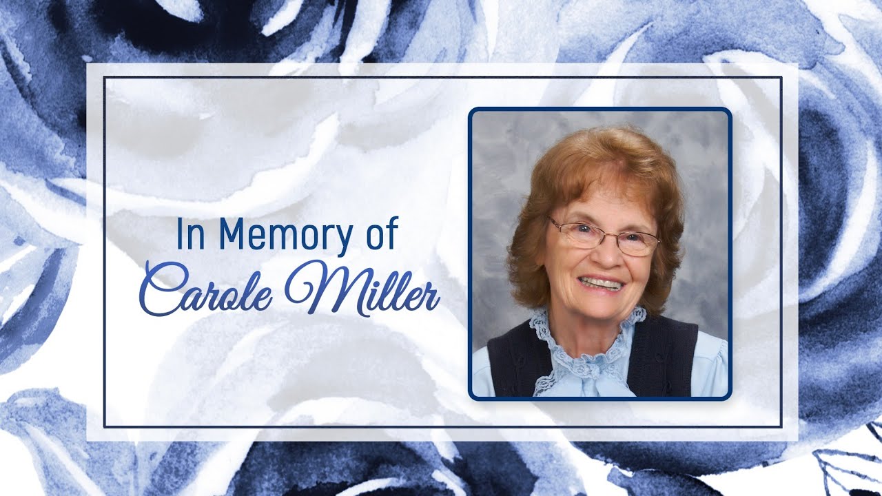 Memorial Service for Carole Miller - YouTube