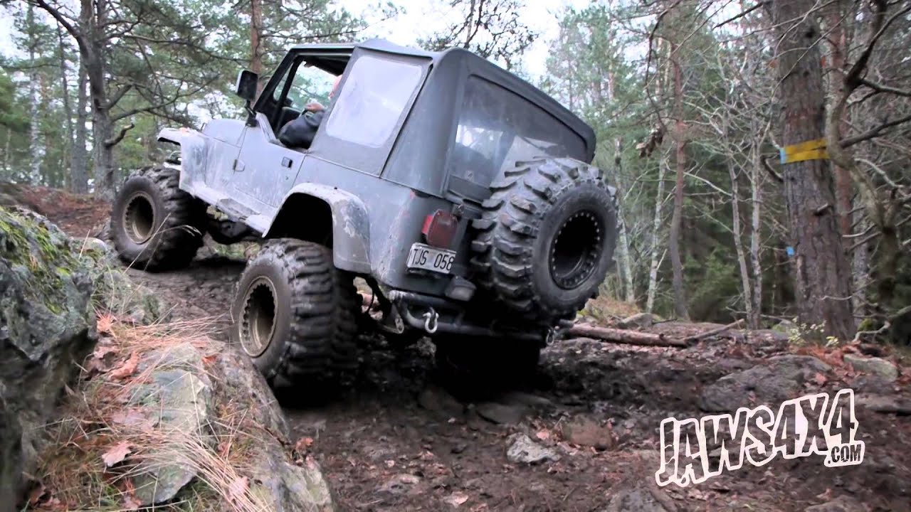 Jeep Wrangler off-road hill climb at Botkyrka 2014 - YouTube