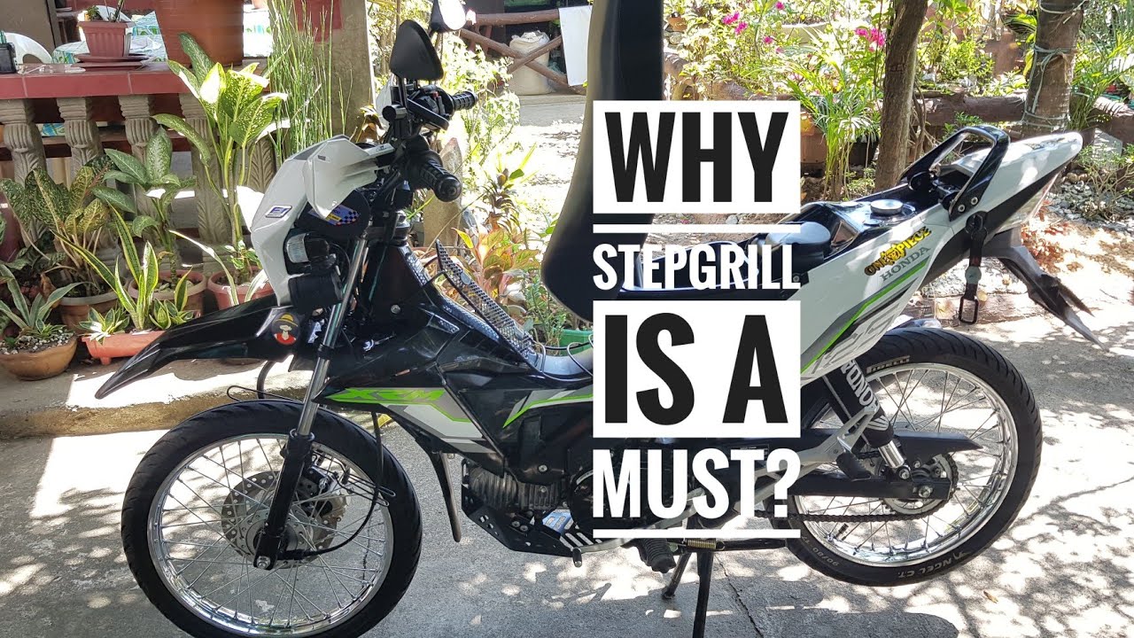 Why you need to have a STEPGRILL for your motorcycle? | Honda XRM 125 ...