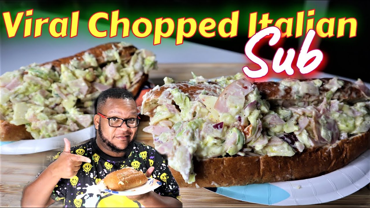 Viral Chopped Italian Sub Sandwich 😋😋🥖 - YouTube