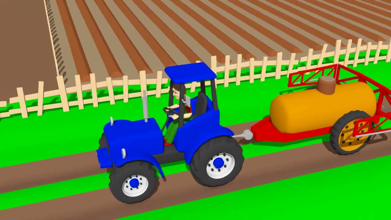 Tractor made of Lego Blocks - Construction and Uses | Colorful tractors ...