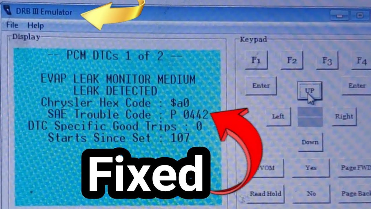 How to fix a Check Engine Light using DRB 3 tools and smoke machine ...