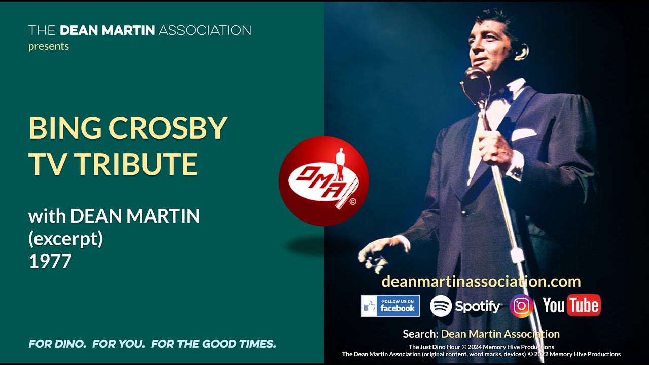 Bing Crosby TV Tribute 1977, excerpt featuring Dean Martin - YouTube