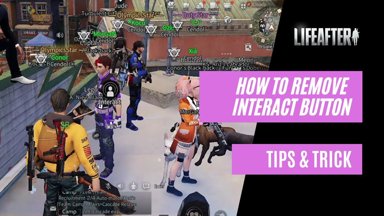 HOW TO REMOVE INTERACT BUTTON | Life After - YouTube