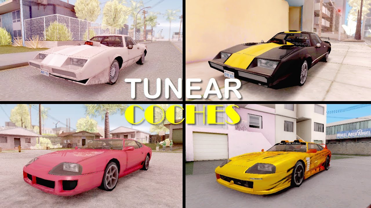 5 Formas de TUNEAR Coches en el Gta San Andreas - YouTube