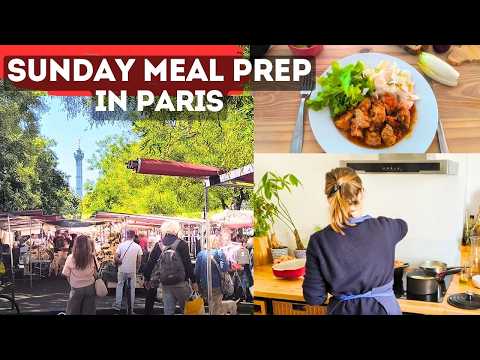 How a 50+ French Woman Spends a Sunday in Paris - French Market,  Meal Prep & Fall recipes 