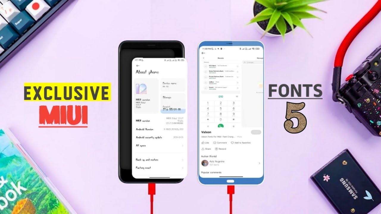 Top 5 MIUI Fonts for February 2022 | How To Apply MIUI Fonts | Best ...