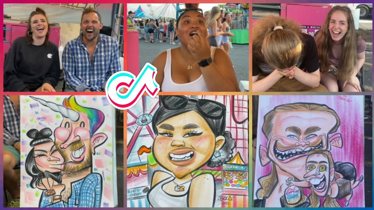Drawing Funny Caricatures Of Strangers On The Street ️ 3|Best Surprise ...