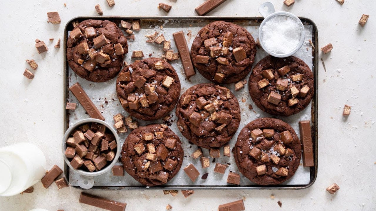 Kit Kat Cookies - YouTube