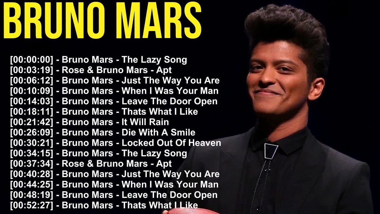 Bruno Mars – Full album with retro magic, bold vocals and smooth ...