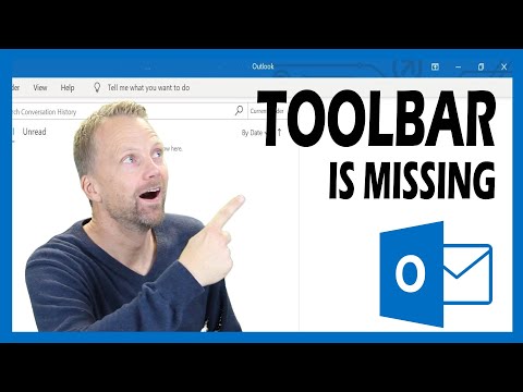 How To Recover Toolbar In Outlook