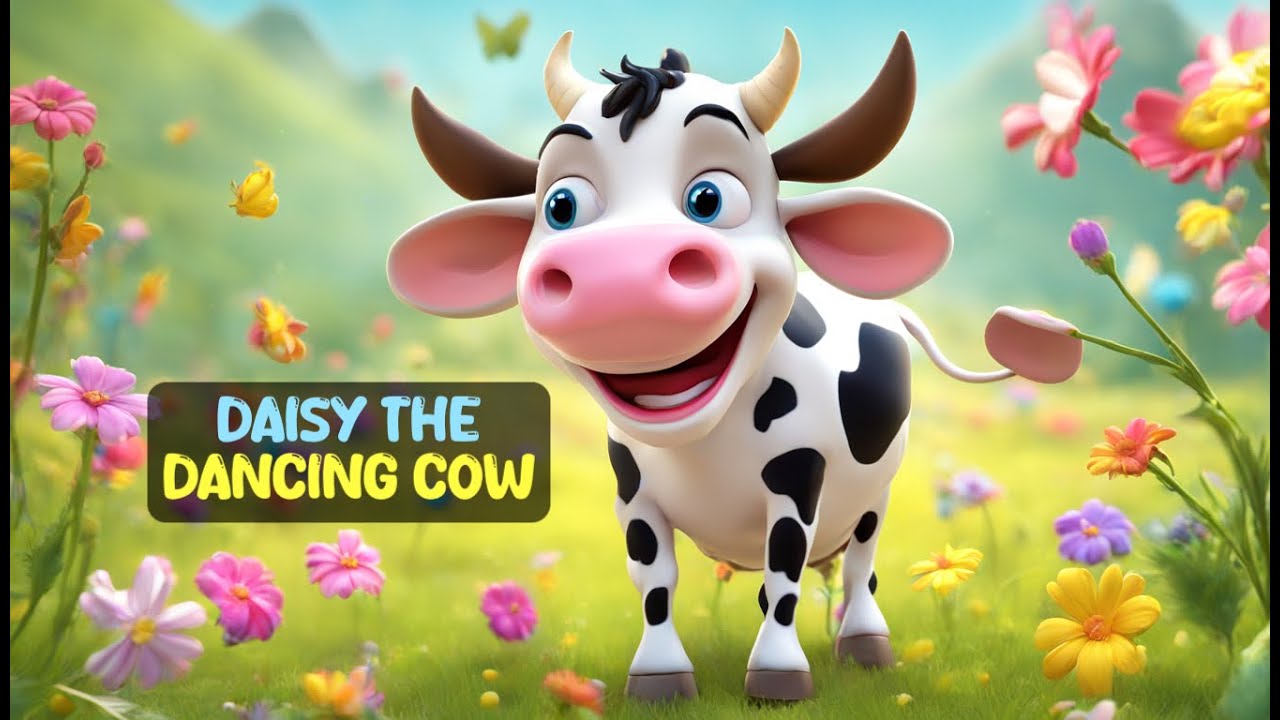 🐄 New Nursery Rhyme : "Daisy the Dancing Cow" - A Moo-tastic Musical ...