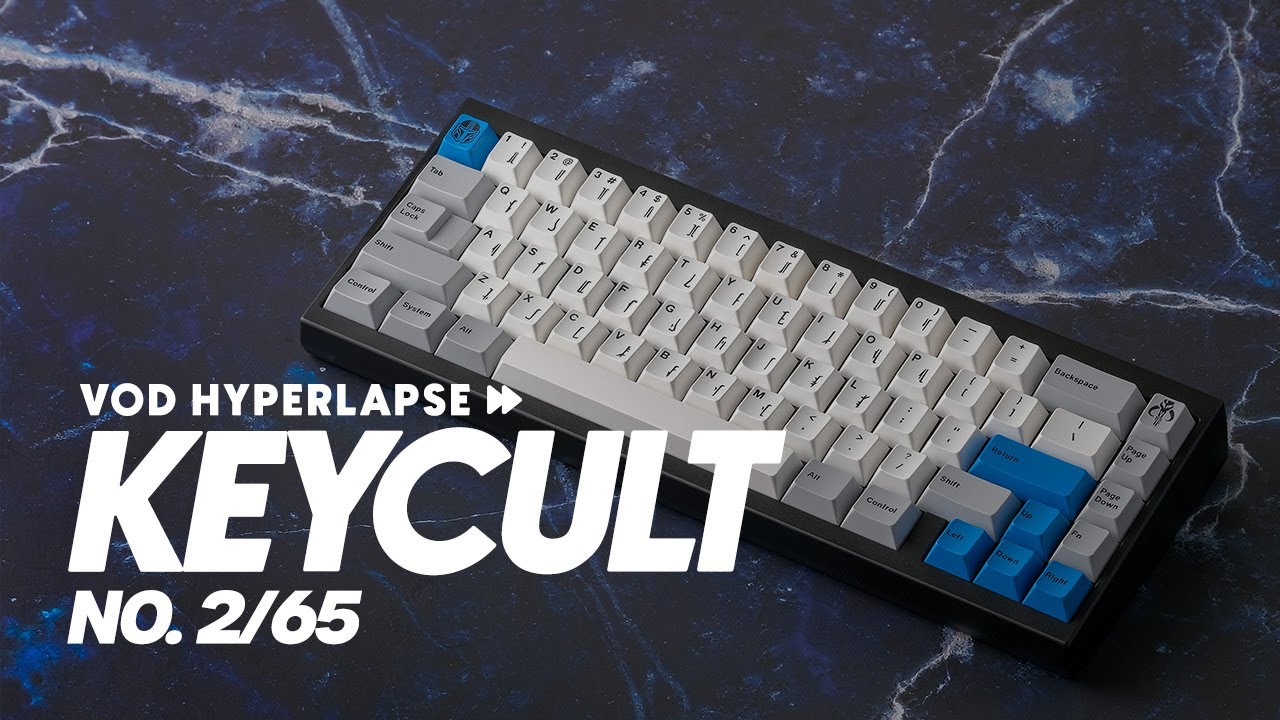 Keycult no. 2/65 w/ GMK Mandalorian Keycaps Build Vod + Sound Test ...