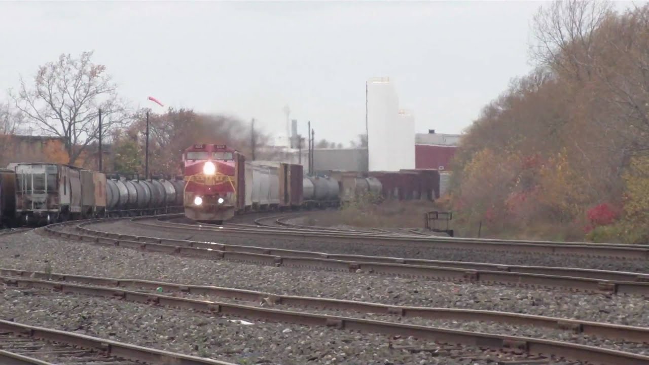 Santa Fe BNSF Train on CSX Tracks Dunkirk NY 10/30/09 Railroad ...