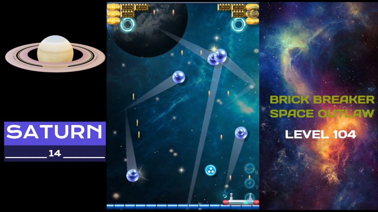 Brick breaker space outlaw - ASMR Gameplay Walkthrough 101 to 105 - YouTube