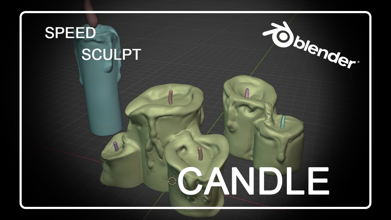 Blender : speed sculpt candle - YouTube
