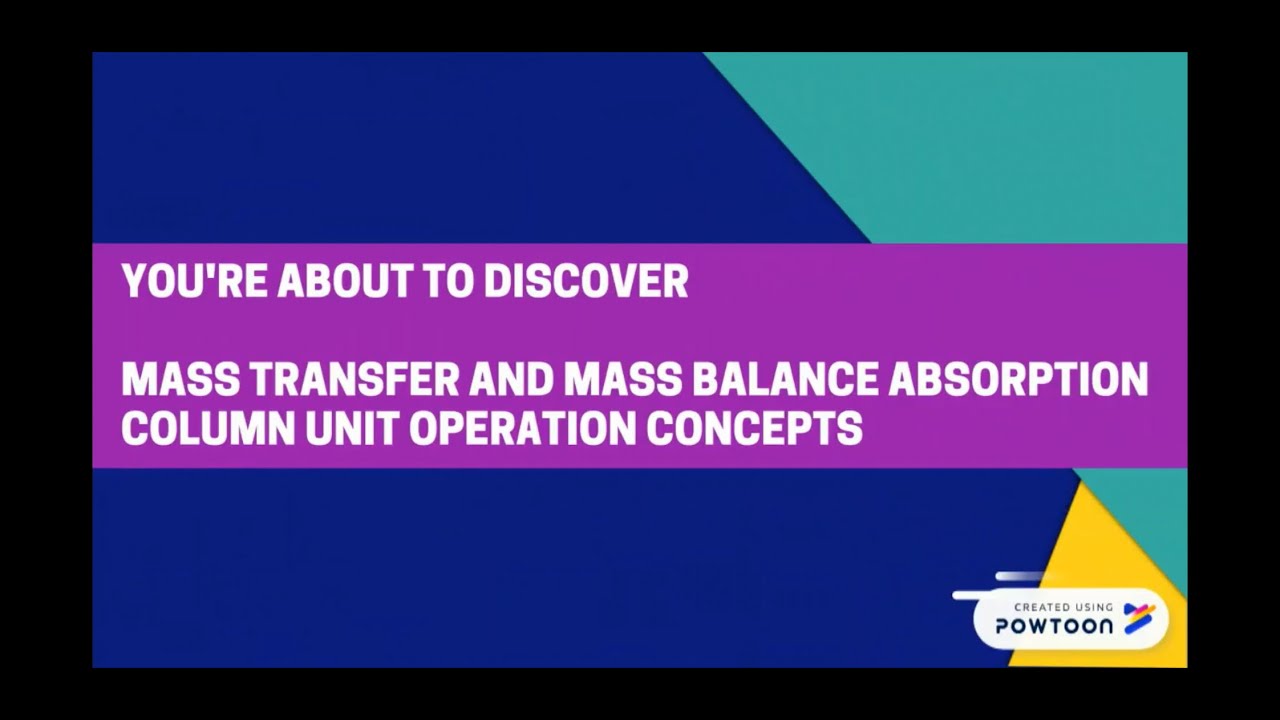 Mass Transfer and Mass Balance Absorption Column - YouTube