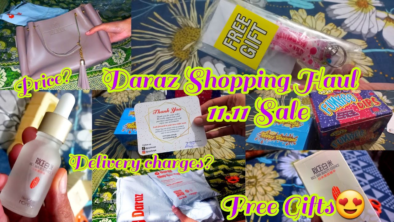 Daraz Shopping Haul ️||Products with free gifts💕😍||11.11 biggest sale ...