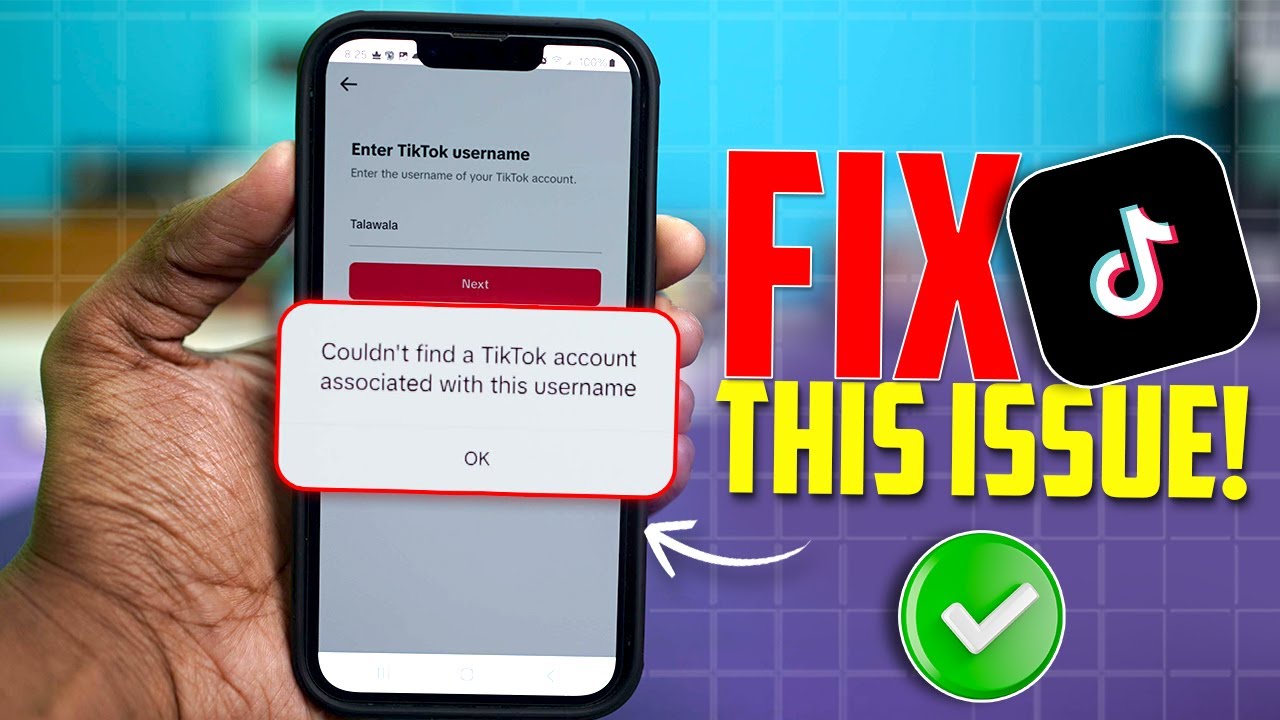 How to Fix "Couldn't Find This Account" on TikTok | Recover TikTok ...