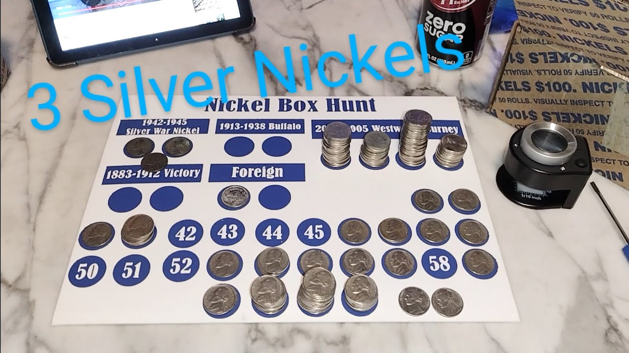 Nickel Box Hunt #1/25 Three Silver War Nickels In One Box - YouTube