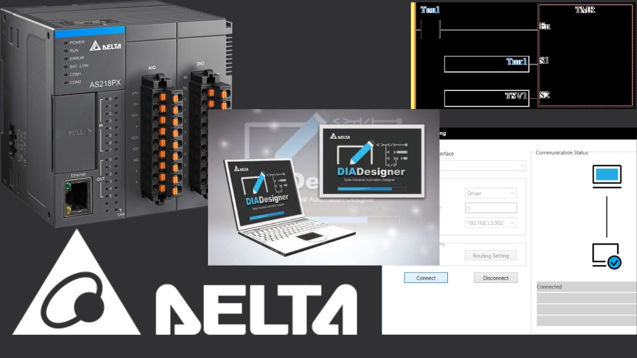 Delta PLC Timer Use in Function Block | Timer Pointer Application ...